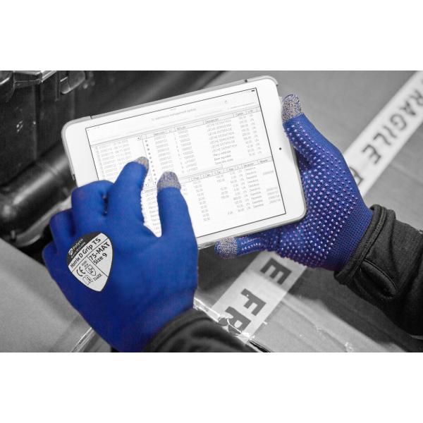 POLYCO MATRIX D GRIP TS PVC DOT PALM COATED GLOVE WITH TOUCHSCREEN ...